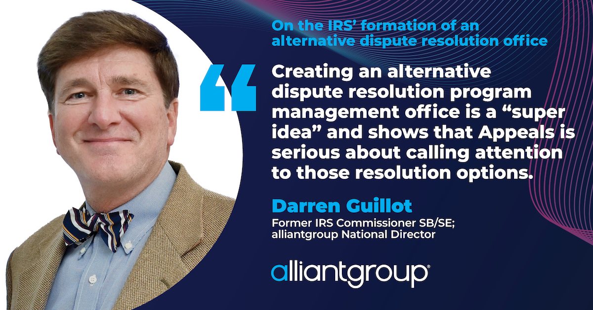 IRS Forms Alternative Dispute Resolution Office